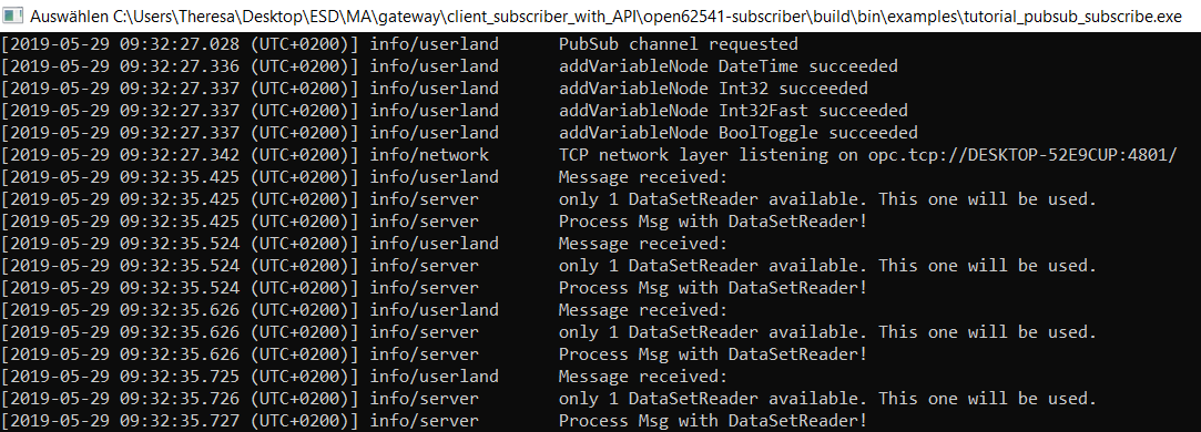 Subscriber implementation with Subscriber API · Issue #2759 · open62541/open62541 · GitHub