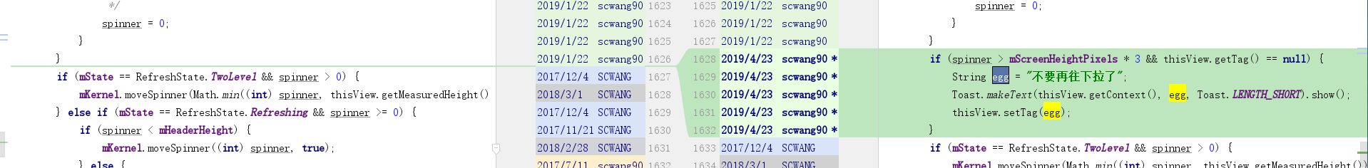 预埋彩蛋就是原子弹！！！强烈建议去掉这些“意外”！！！不然就会意外离职！！！ · Issue #1105 · scwang90/SmartRefreshLayout · GitHub