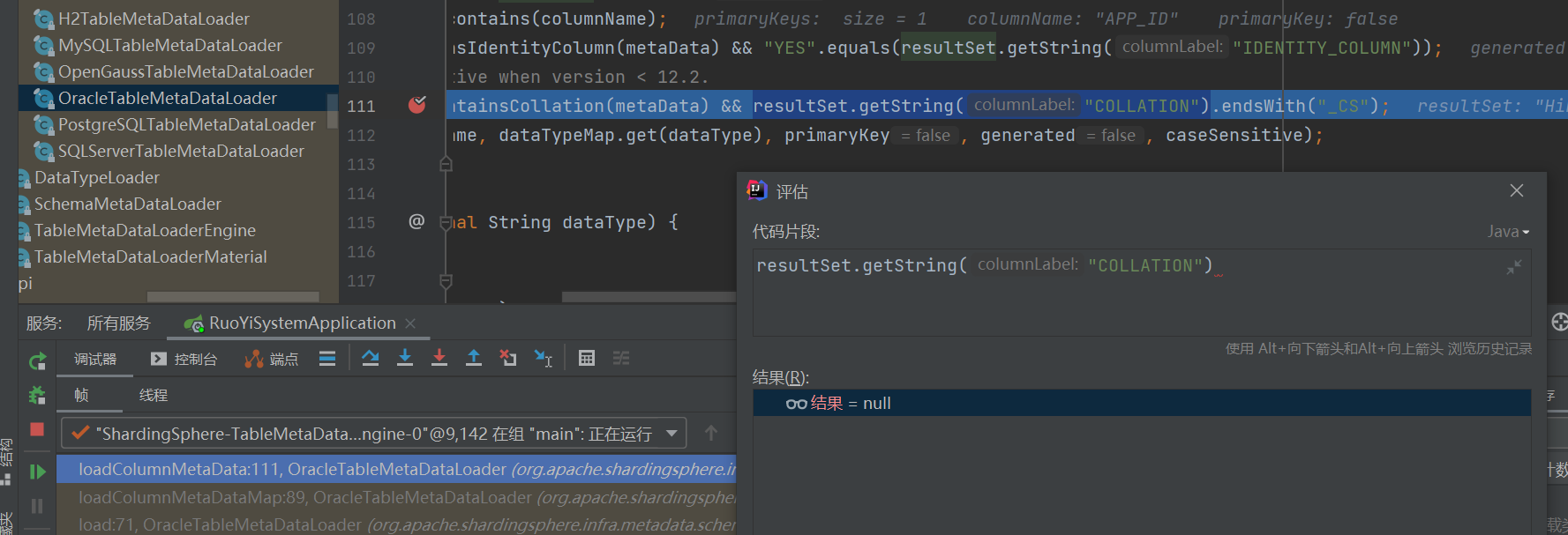 Oracle Metadata Load Error · Issue 15399 · Apacheshardingsphere · Github