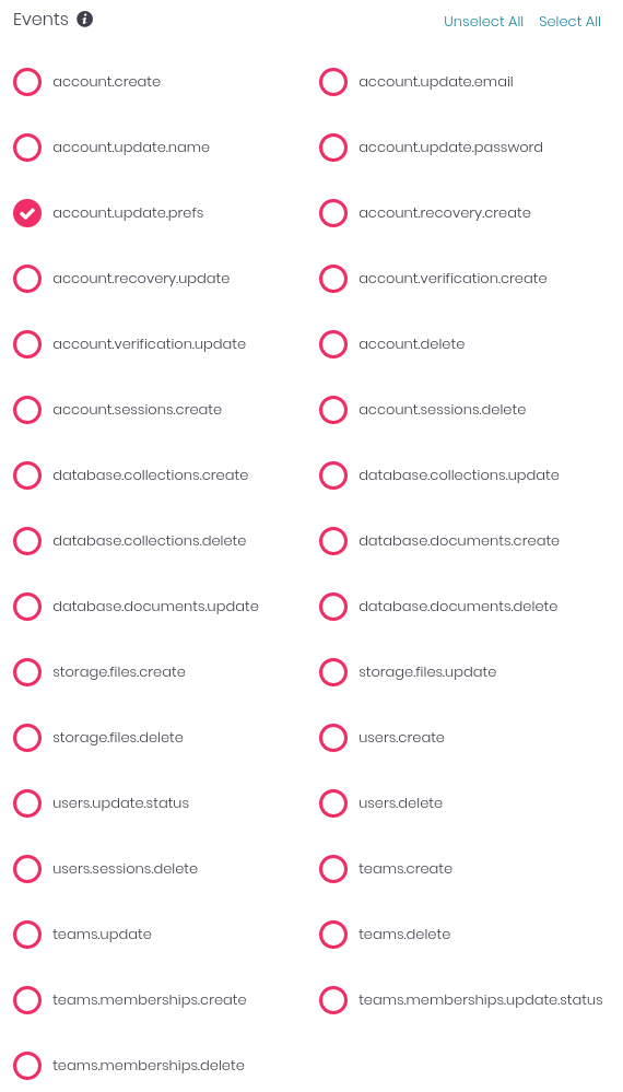 Missing function event trigger in Web UI · Issue #952 · appwrite/appwrite · GitHub