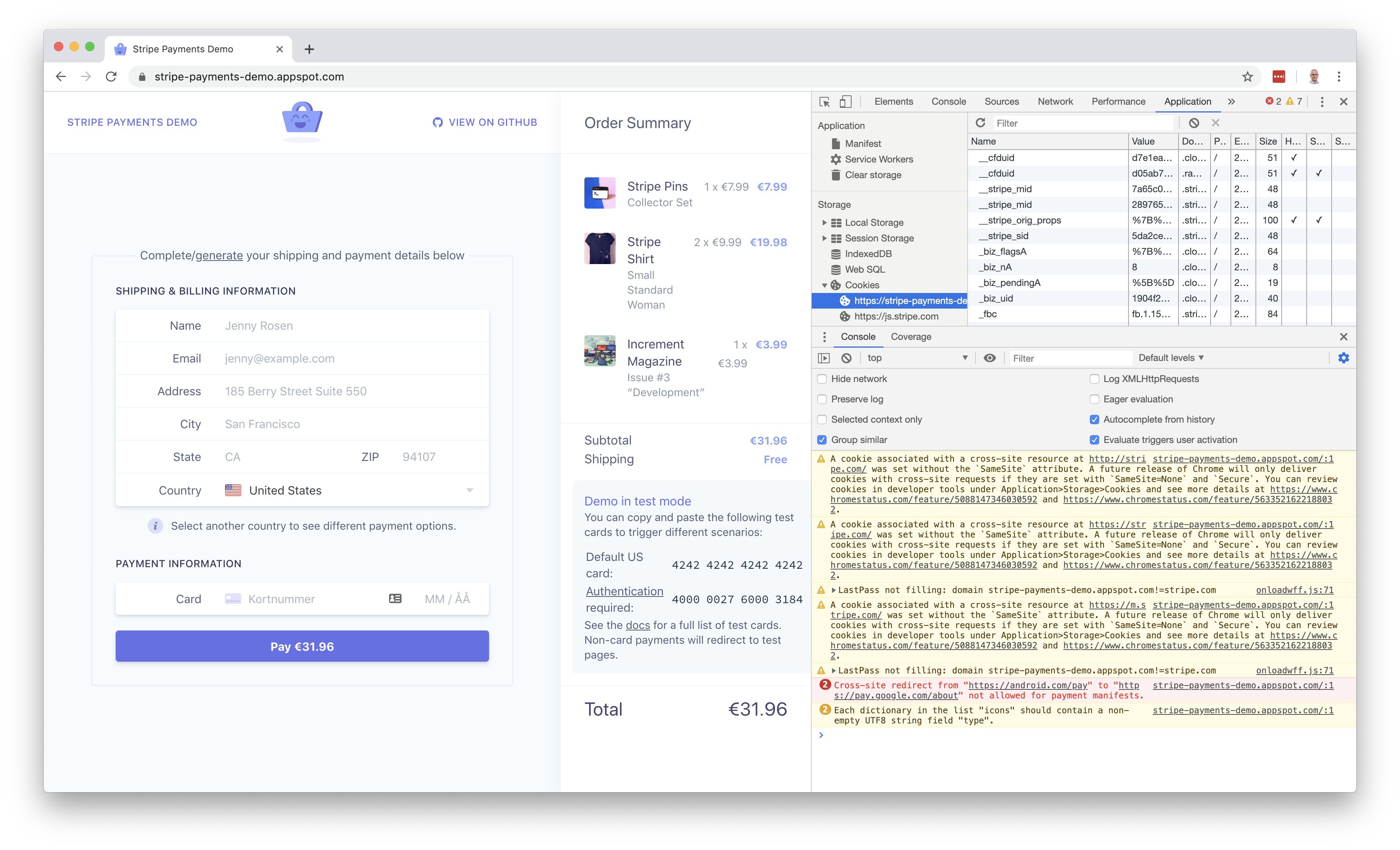 SameSite Cookie Warning in Chrome · Issue #1041 · woocommerce/woocommerce-gateway-stripe · GitHub