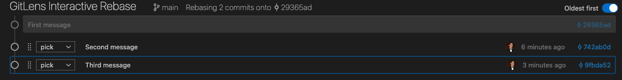 Interactive Rebase Editor Rebasing Over Amend Commits Doesnt Show The Amend Commit In The
