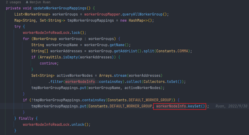Bug Worker Group Default Worker Group Contain History And Wrong Records · Issue 12981
