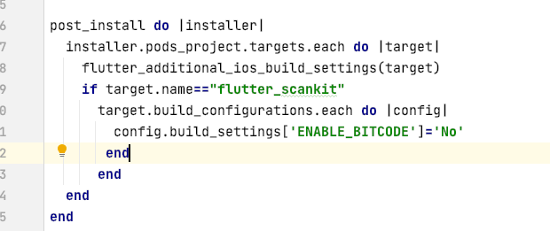 Undefined symbols for architecture armv7 · Issue #13 · arcticfox1919/flutter-scankit · GitHub