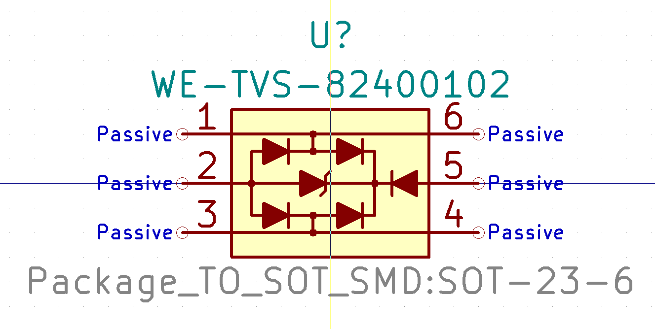 Add WE-TVS-82400102 TVS Diode (!2022) · Merge requests · KiCad / KiCad ...