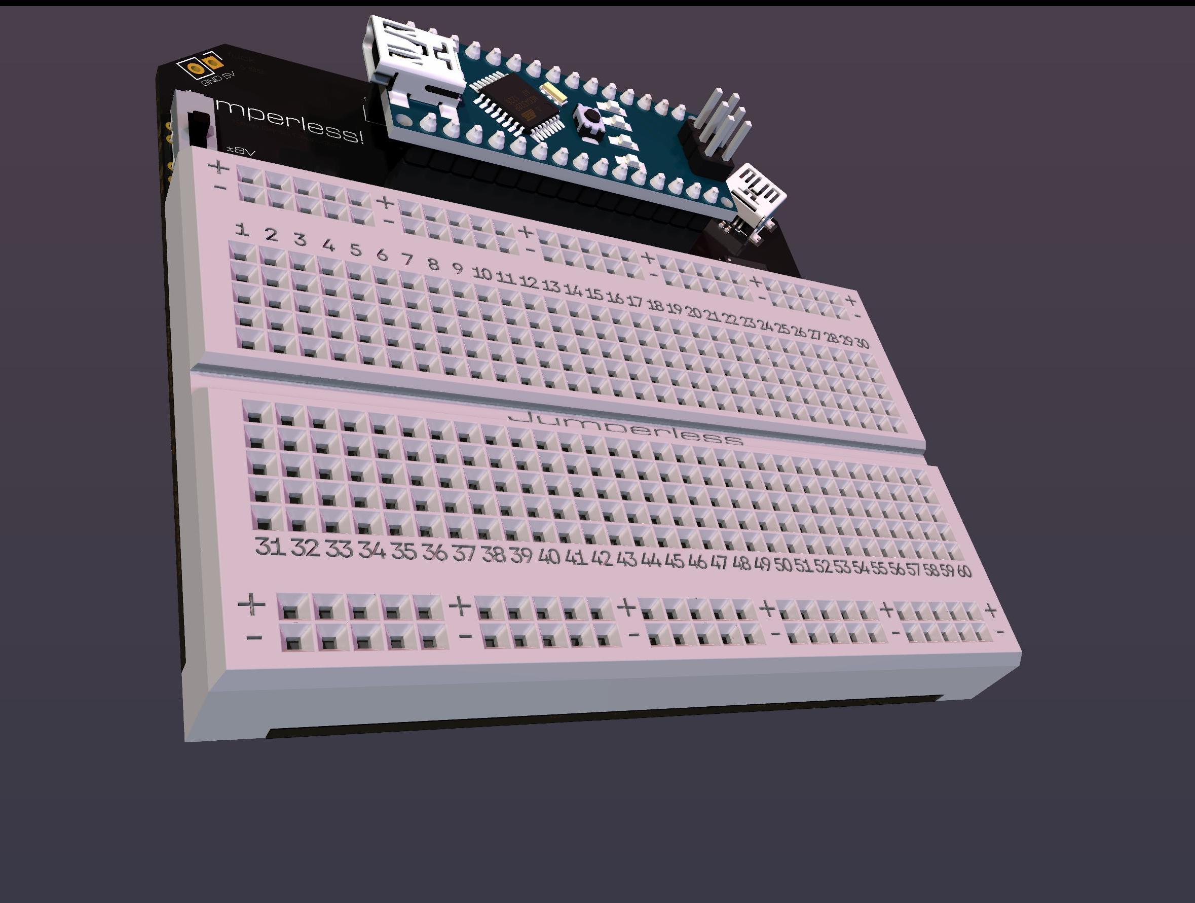 GitHub - Architeuthis-Flux/Breadboard3DmodelsJumperless: The 3D models ...