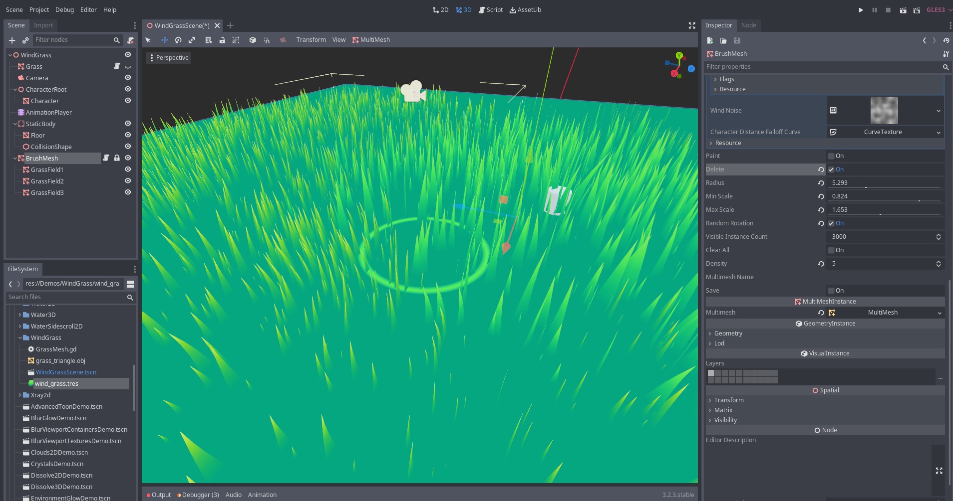 GitHub - Dener3D/Brush-Mesh-Tool: A plugin to painting meshes over objects or terrains in Godot ...