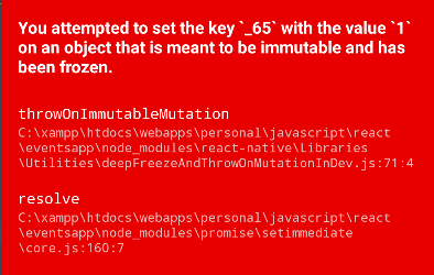 Attempt to set key _65 with value 1 on an immutable and frozen object · Issue #976 · rt2zz/redux ...