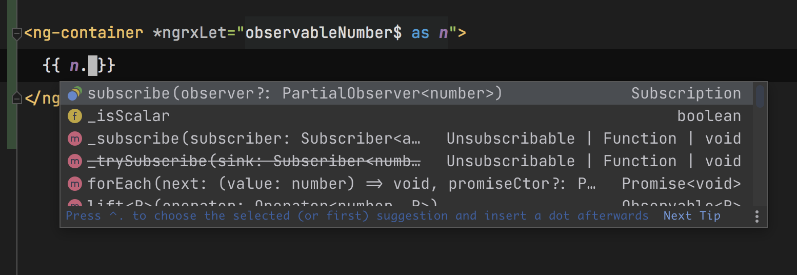 Ngrxlet Type In Template Is Wrong When Using The As Syntax · Issue