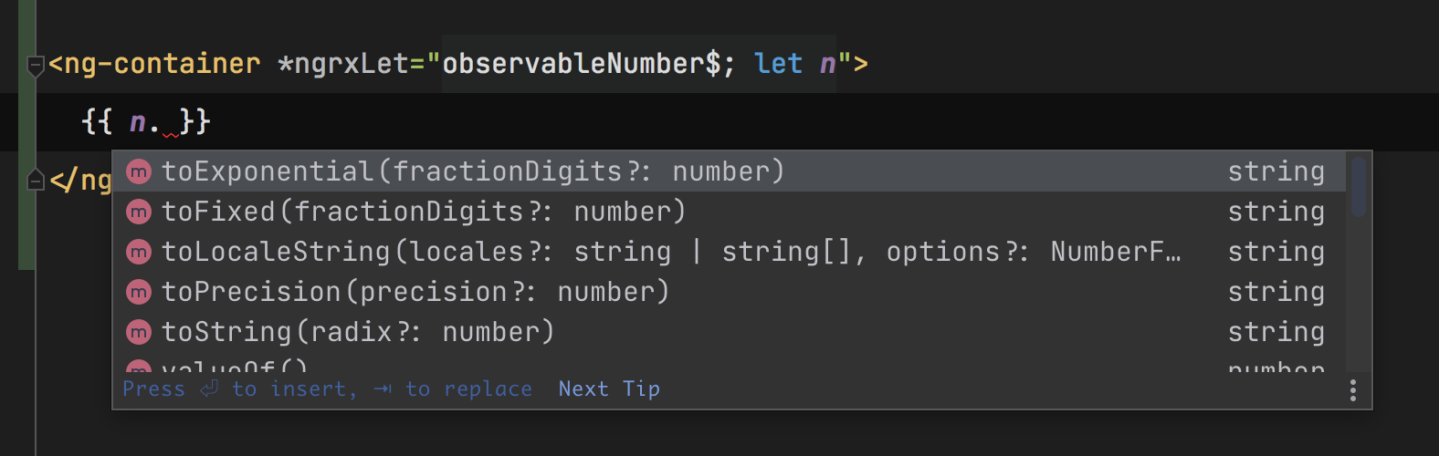 Ngrxlet Type In Template Is Wrong When Using The As Syntax · Issue