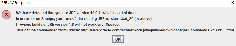 Java version out of date · Issue #370 · SpongePowered/SpongeVanilla ...