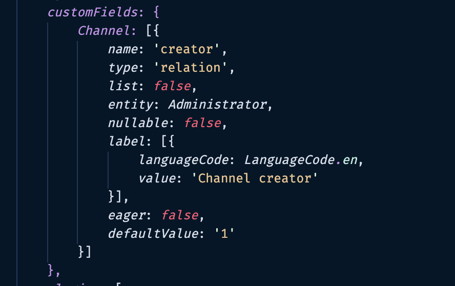 Error after adding a custom field to Channel model · Issue #1498 · vendure-ecommerce/vendure ...