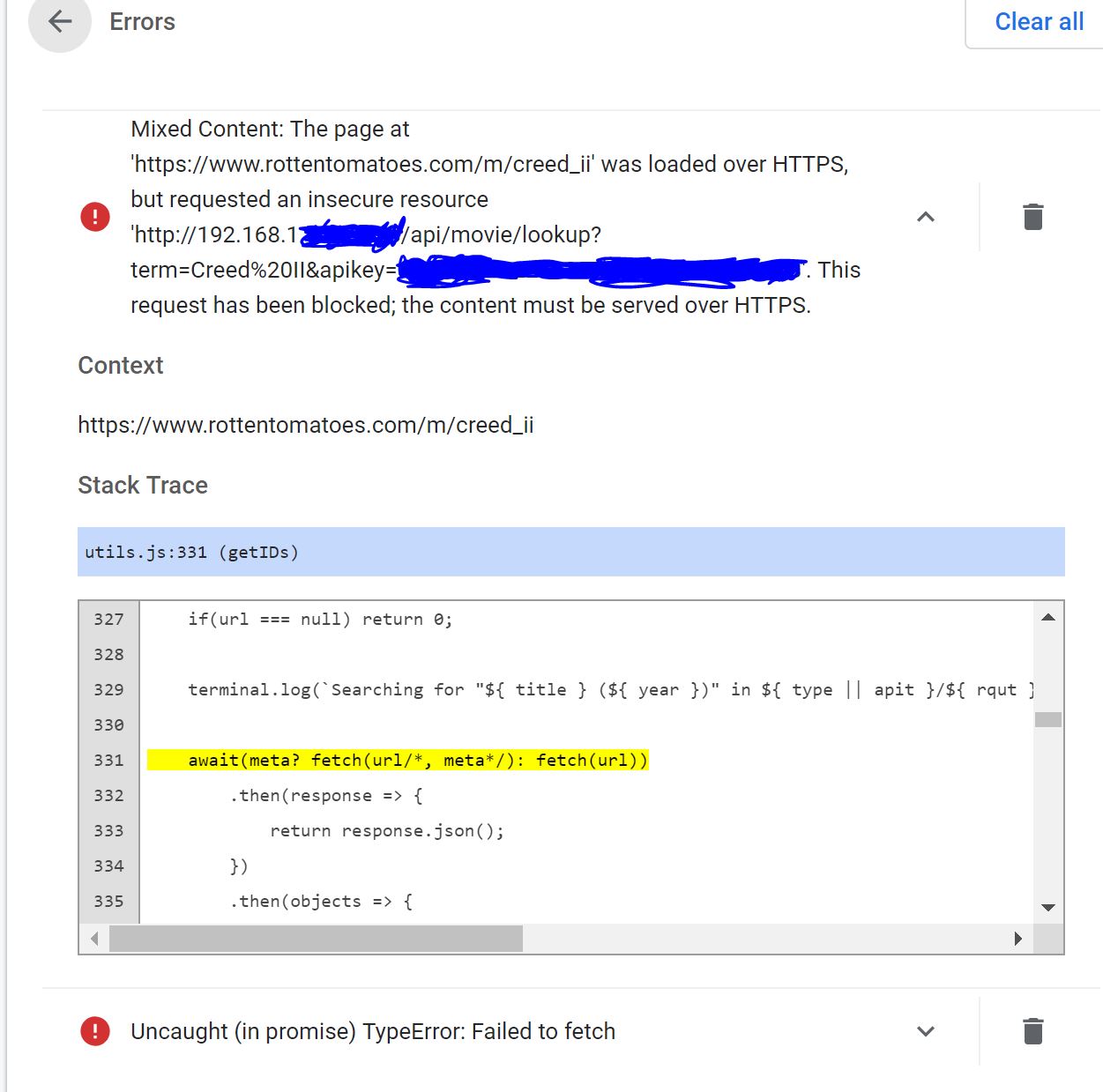 Mixed Content Error (HTTPS/HTTP) · Issue #64 · SpaceK33z/web-to-plex · GitHub