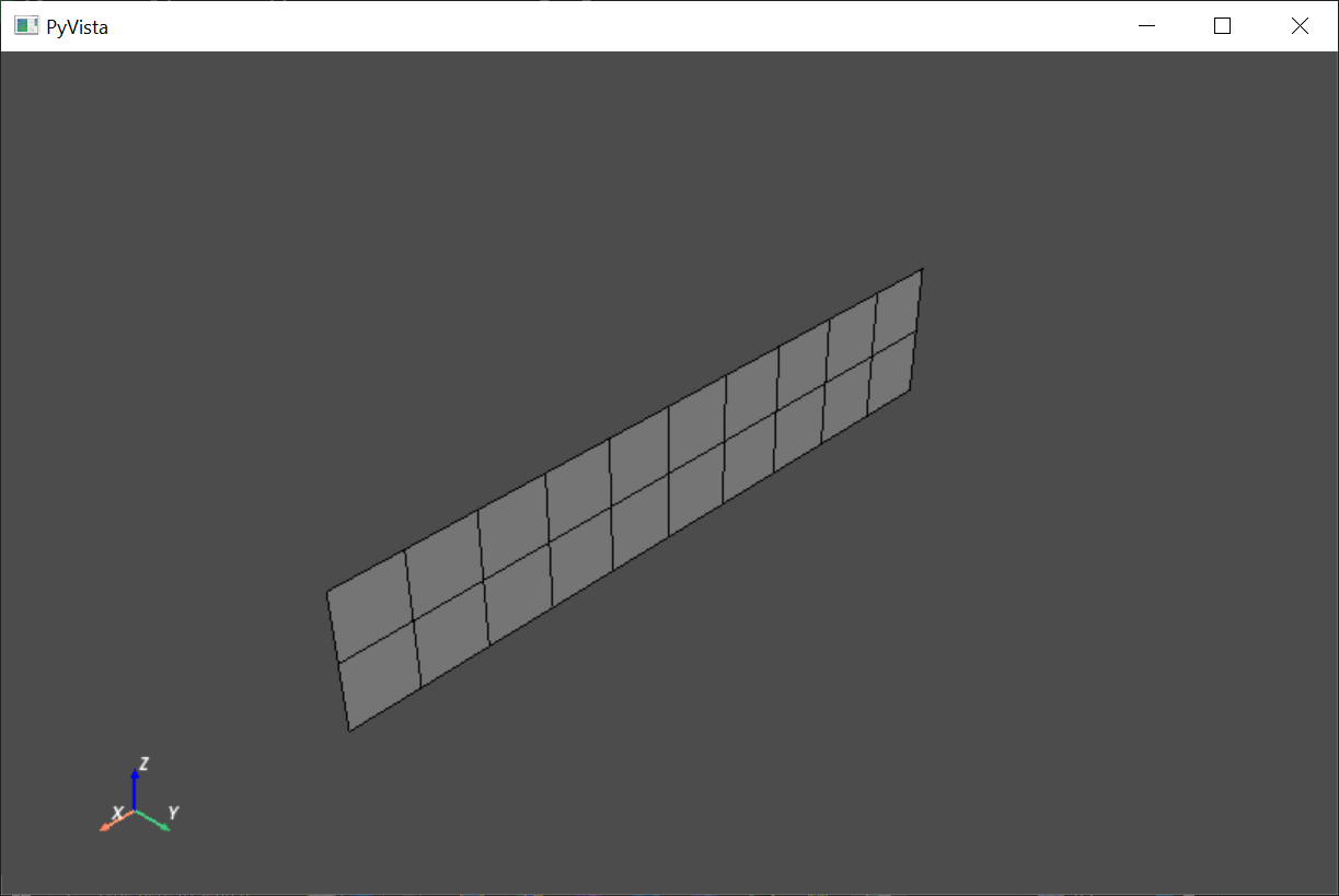 pyvista.Plane() produces approximate coordinates along edge with exact ...