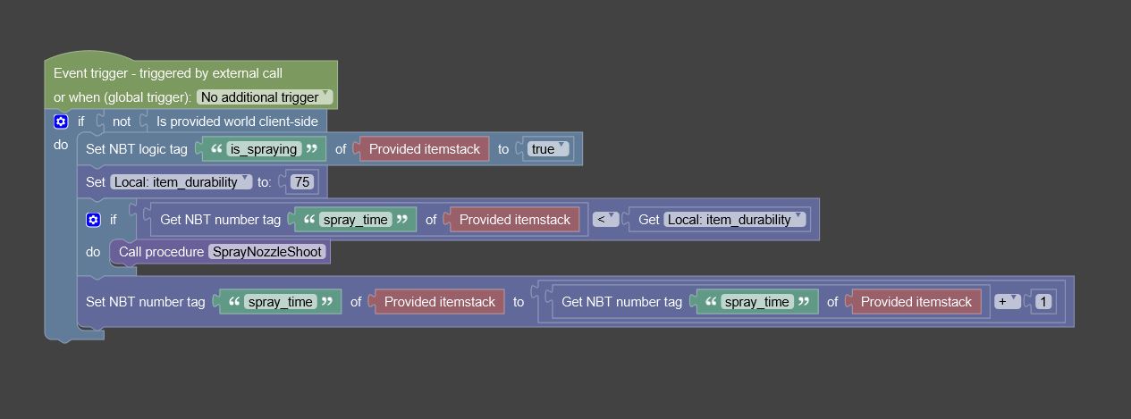 On Player Stopped Using trigger doesn't work · Issue #4081 · MCreator/MCreator · GitHub