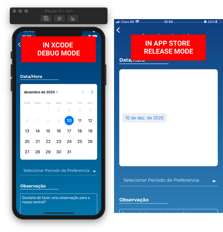 Open Datepicker Instantly On Ios Instead Of Showing Up A Button · Issue 364 · React Native
