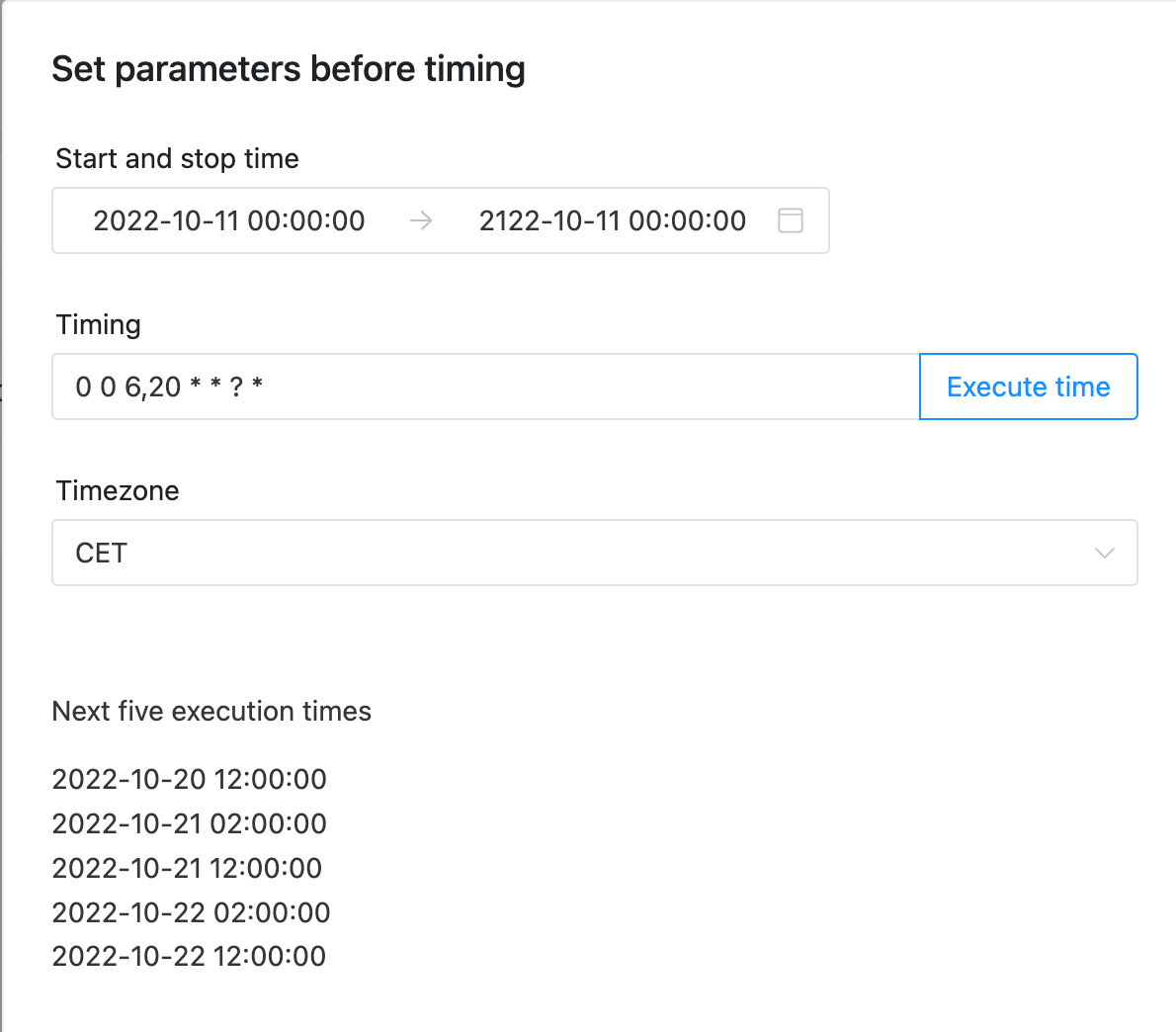 [bug] [timezone] Next Five Execution Times And Trigger Time Are Inconsistent · Issue 12458