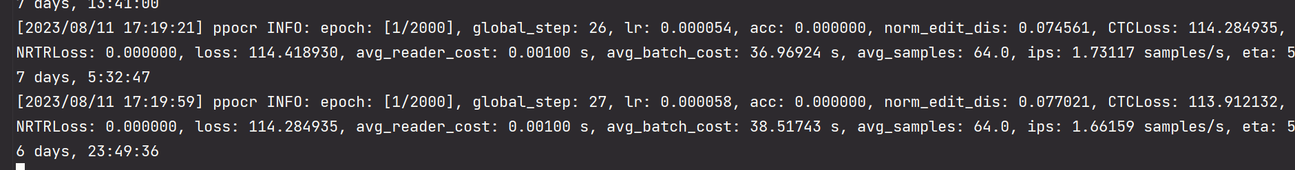 关于PP-OCRv4训练速度问题 · Issue #10617 · PaddlePaddle/PaddleOCR · GitHub