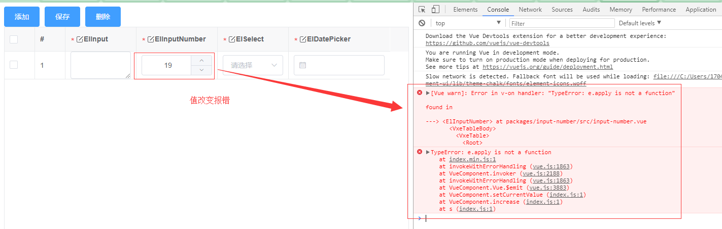 vxe-table-column中使用:edit-render的events属性报错 · Issue #124 · x-extends/vxe-table · GitHub