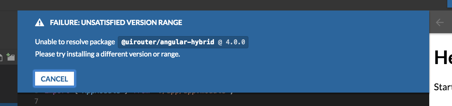 "Unable to resolve package" when package/version exists · Issue #286 · stackblitz/core · GitHub