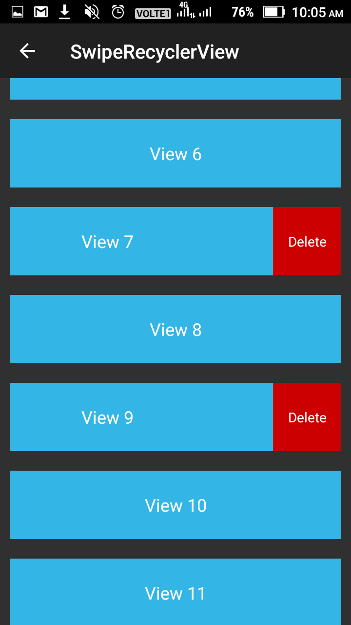 GitHub - shivasnape/SimpleSwipeRecyclerView: A Simple Swipable Recycler ...