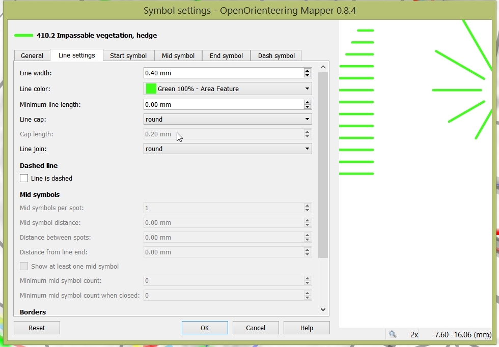 Support line symbol distance from start/end · Issue #1125 ...