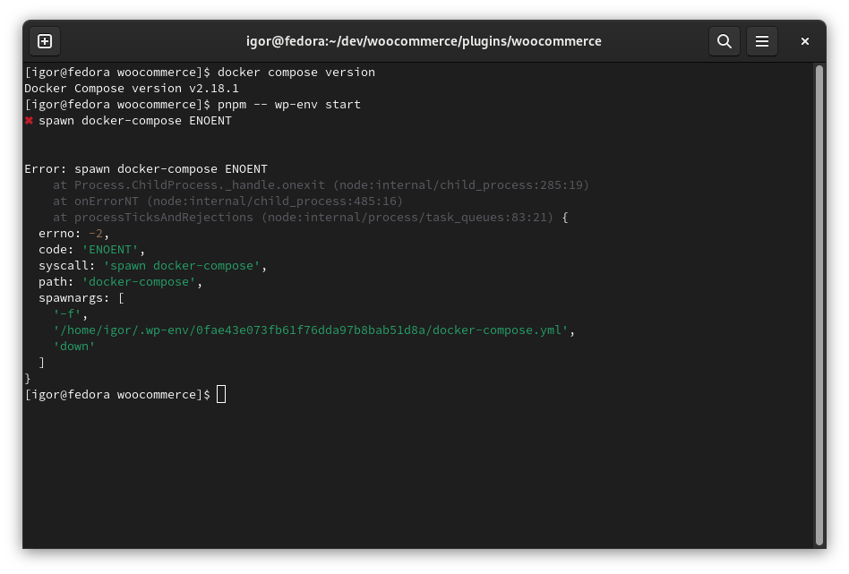 wp-env - Migrate to Compose V2 · Issue #51249 · WordPress/gutenberg · GitHub