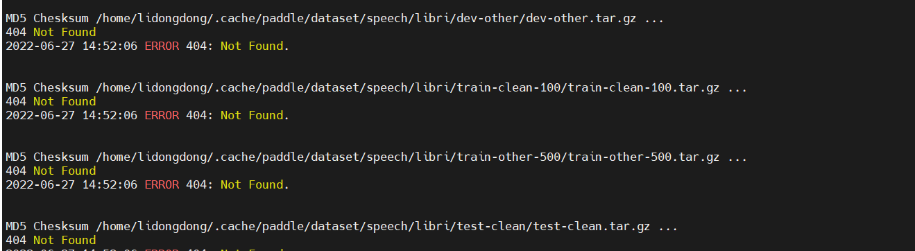 ASR LibriSpeech 数据集下载失败 · Issue #2077 · PaddlePaddle/PaddleSpeech · GitHub