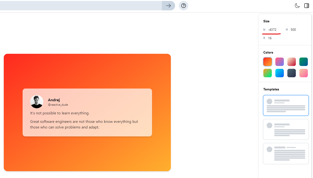 [BUG] Sidebar displays negative values after resizing the image · Issue #31 · subhoghoshX ...
