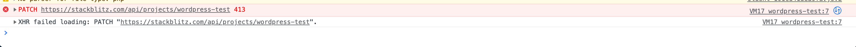 Can't run WordPress – cloning the repository gets stuck on the progress indicator, manually ...