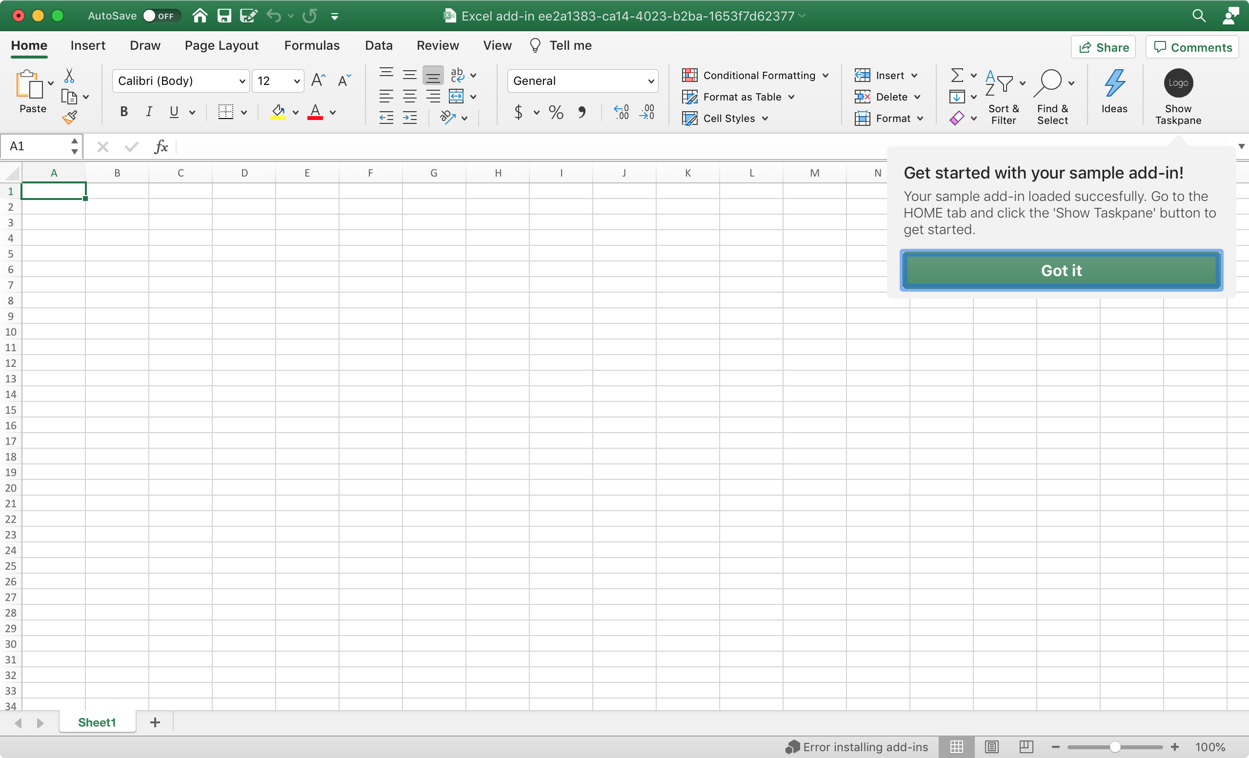 Cannot Get Sample Functions Running · Issue #248 · OfficeDev/Excel-Custom-Functions · GitHub