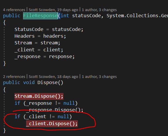 Bug: In 13.9, HttpClient is disposed in FileResponse regardless of ...