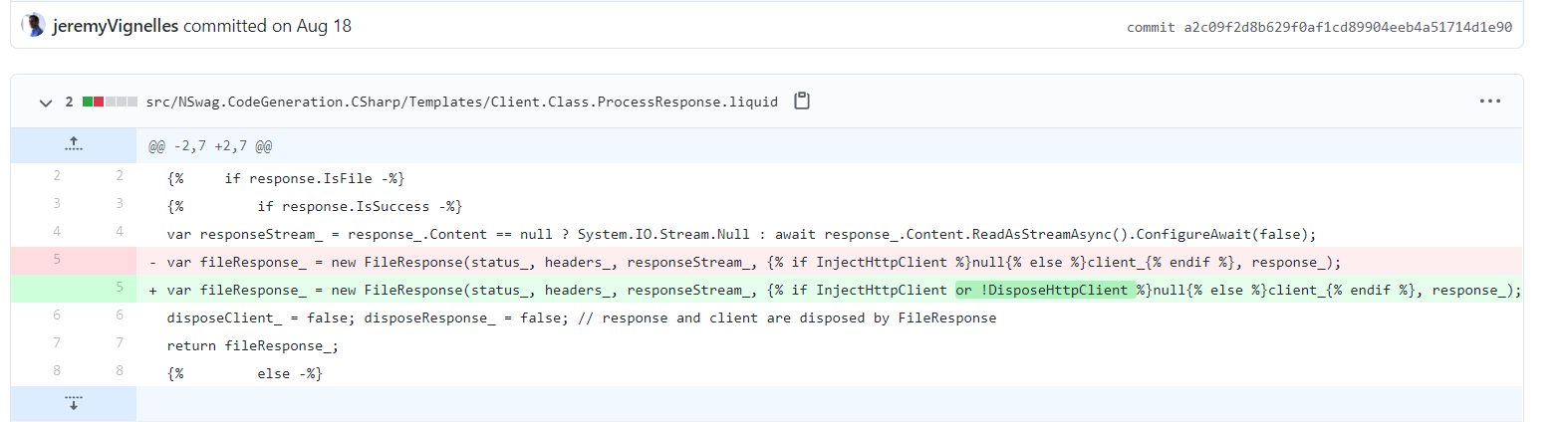 Bug: In 13.9, HttpClient is disposed in FileResponse regardless of ...