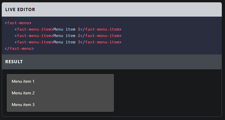 fix: incorrect indention in fast-menu · Issue #5603 · microsoft/fast · GitHub