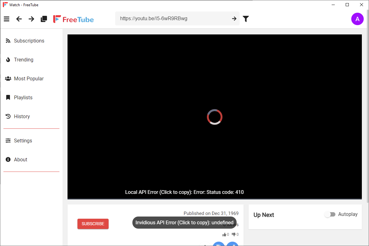 Age-restricted videos don't work · Issue #1563 · FreeTubeApp/FreeTube · GitHub