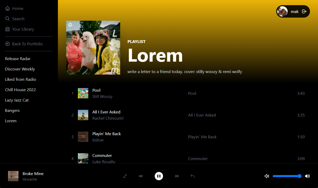 GitHub - elijah-irwin/spotify-clone: Control the playback state of your ...