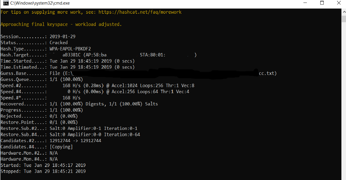 OpenCl kernel self-test failed when using any version later than v4.2.1 ...