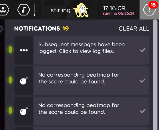 Insufficient Logging On Importing Scores Without Associated Beatmaps · Issue 21910 · Ppyosu 