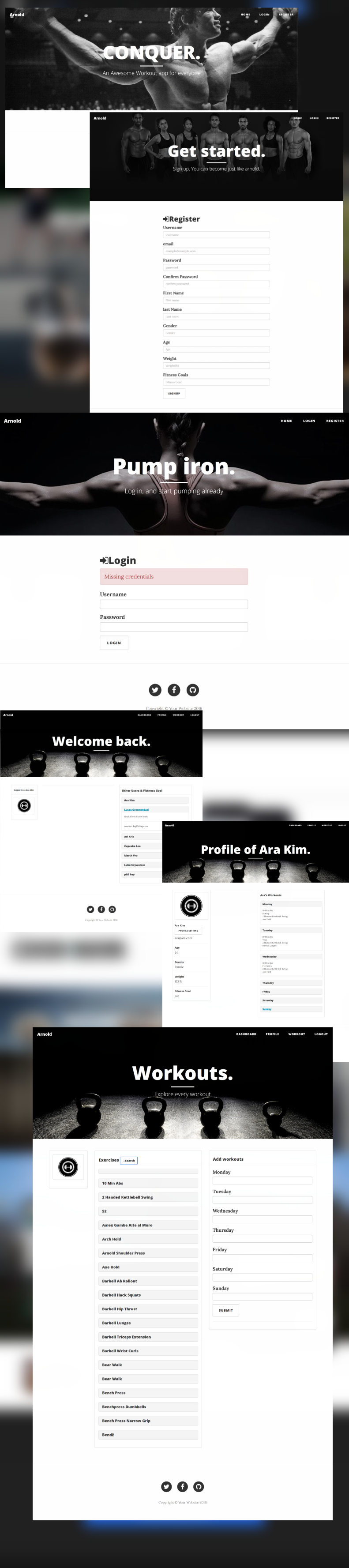 Github Arakim44 Arnold Workout
