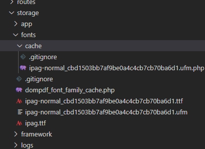 Cache files are not created in the cache folder. · Issue #673 · barryvdh/laravel-dompdf · GitHub