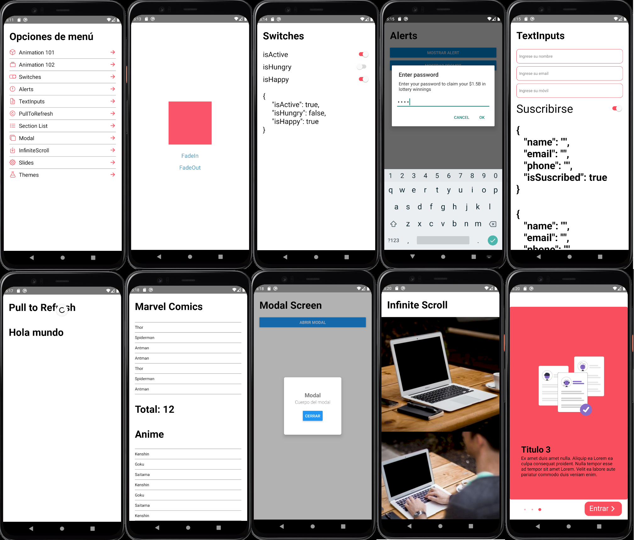 GitHub - cglv11/ReactNative-Components: Animaciones, FlatLists, Modals, Alertas, Switches ...