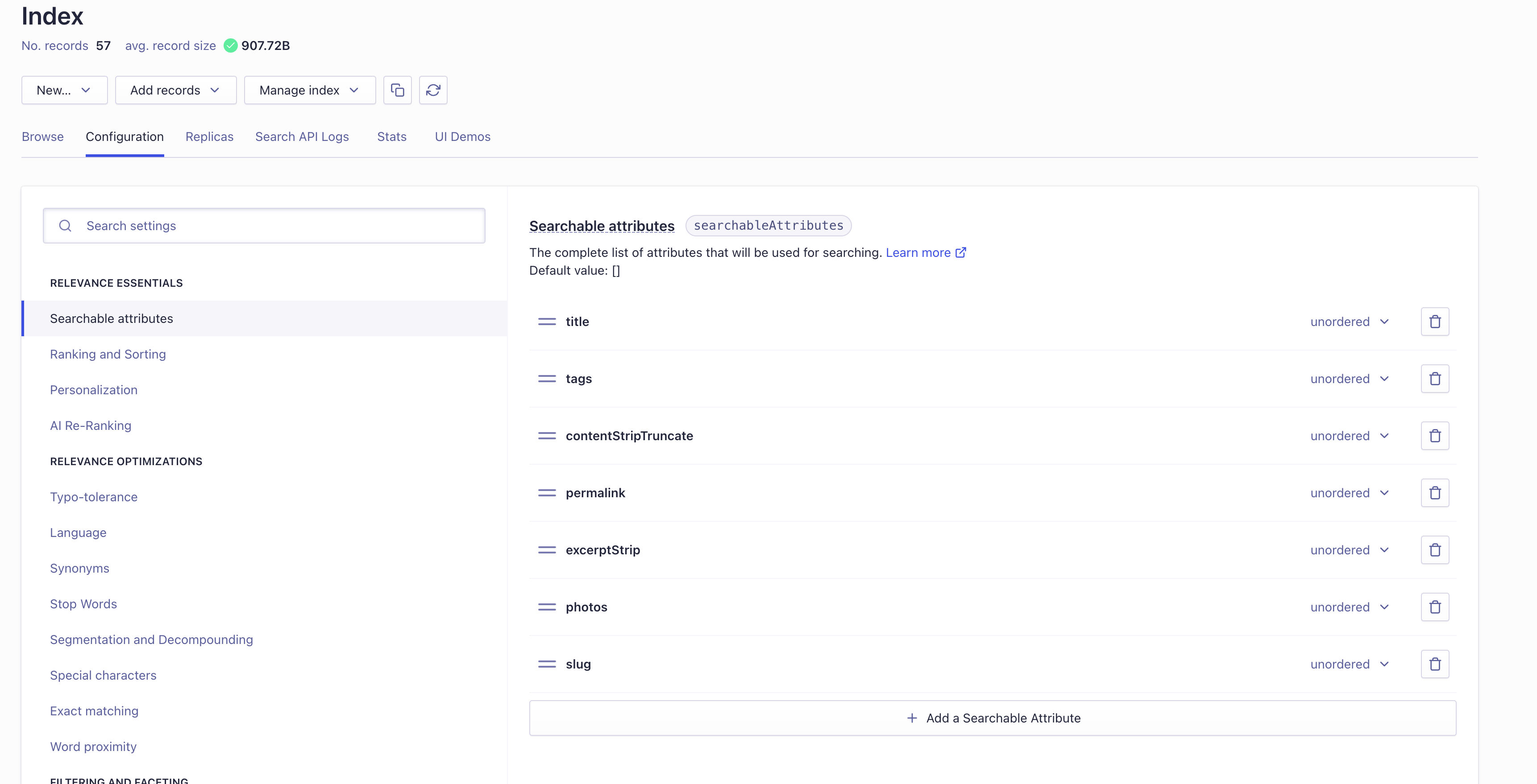[Bug]: 配置了algolia search，搜索没有返回值，报错algolia.js:96 Uncaught (in promise) TypeError: Cannot read ...