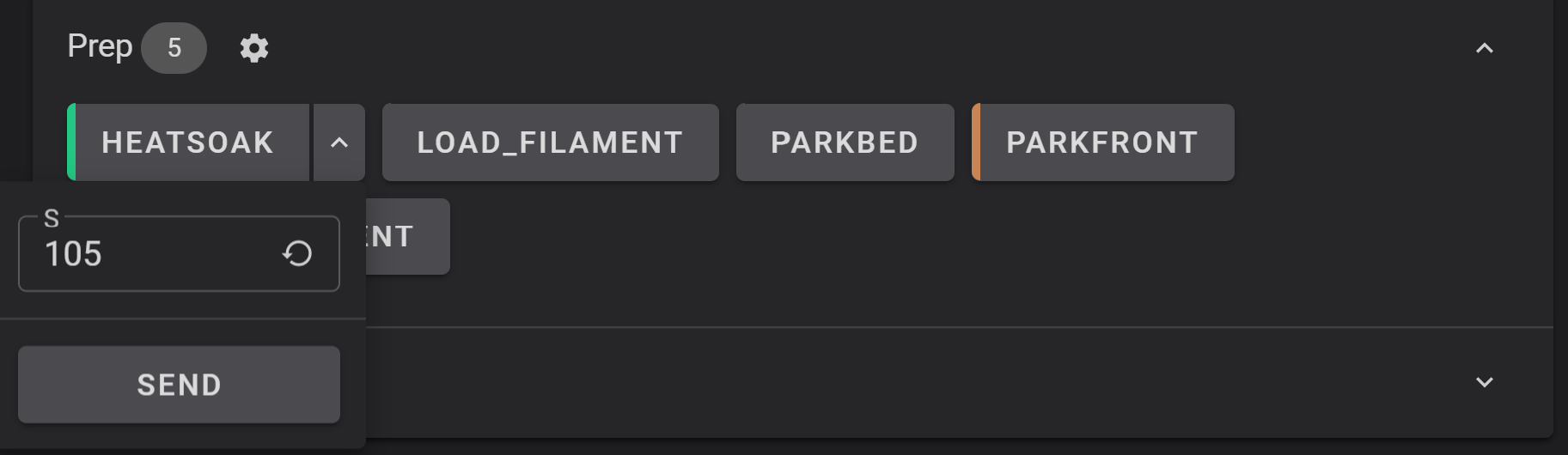 Custom gcode buttons with input boxes · Issue #325 · fluidd-core/fluidd · GitHub