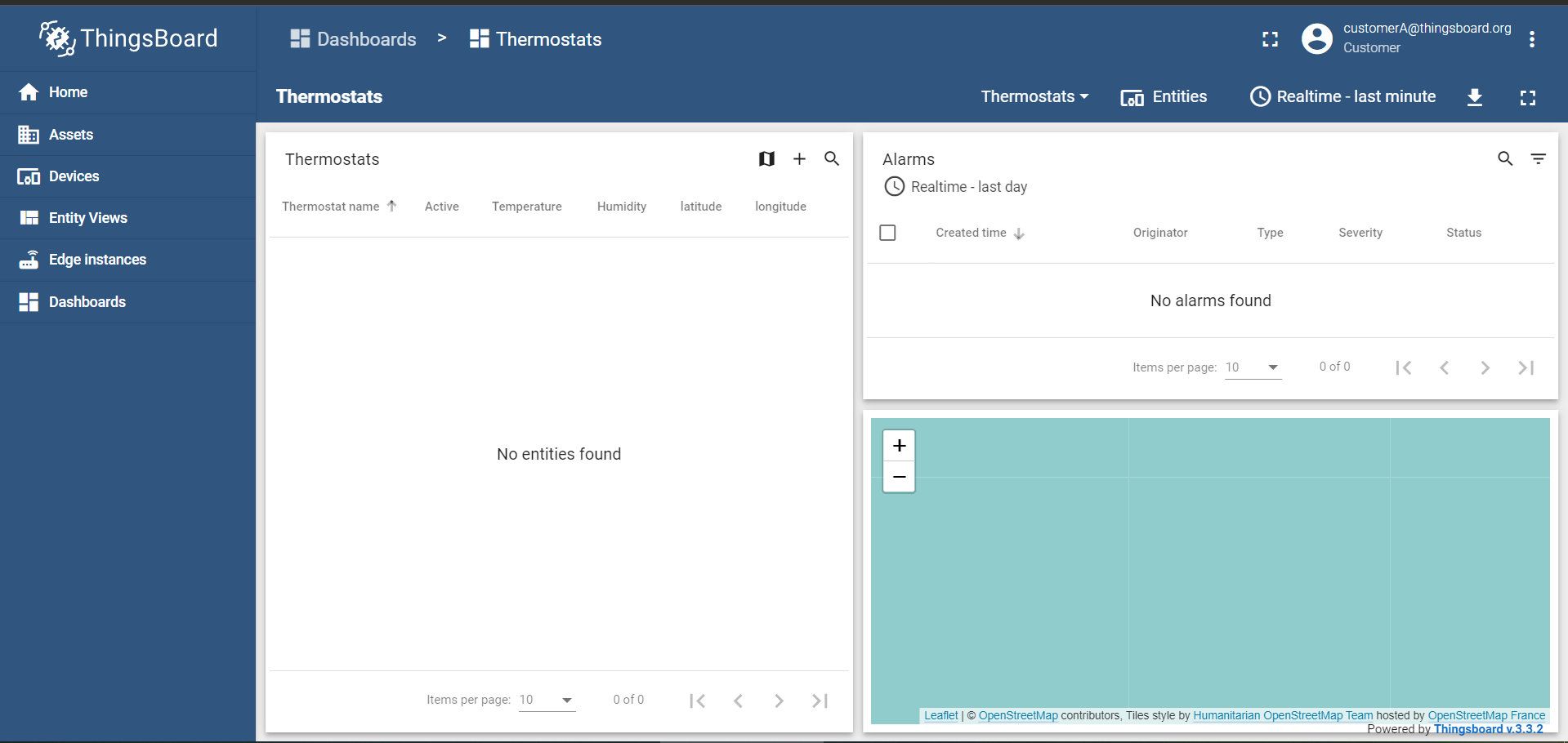 [question] Customer Account Unable To See Data In Dashboards · Issue 5858 · Thingsboard