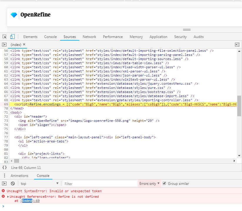 go browse to openrefine 3.0 show nothing except title. · Issue #1765 · OpenRefine/OpenRefine ...