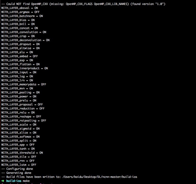 ios 平台下 wiki 步骤 make报错，如何解决，问题如下图 · Issue #4 · Tencent/ncnn · GitHub