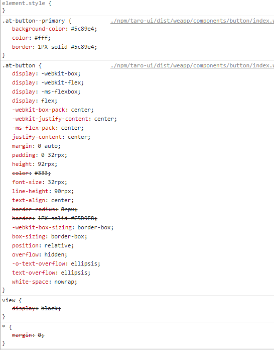 taro-ui的AtButton组件，加了类名，h5和小程序下显示不一 · Issue #144 · NervJS/taro-ui · GitHub