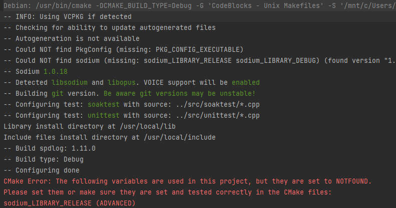 Fix sodium_LIBRARY not being assigned when null · Issue #611 · brainboxdotcc/DPP · GitHub