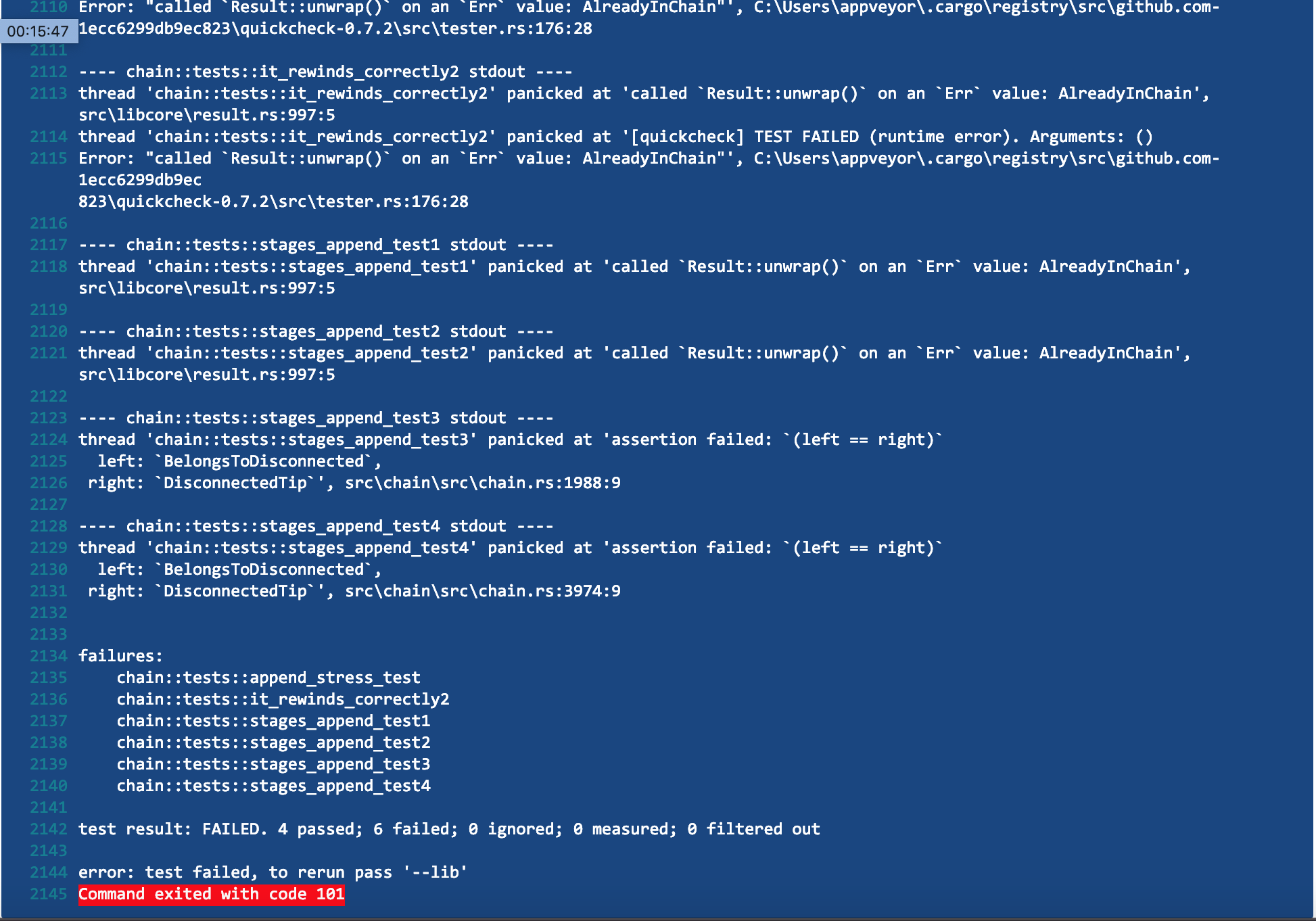 Chain tests fails only on Windows · Issue #48 · purpleprotocol/purple ...