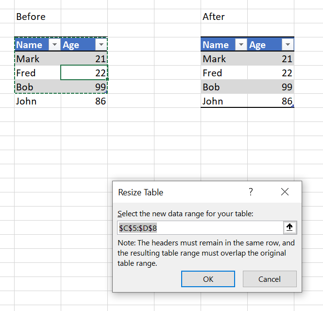 Resize an existing table · Issue #1228 · dfinke/ImportExcel · GitHub